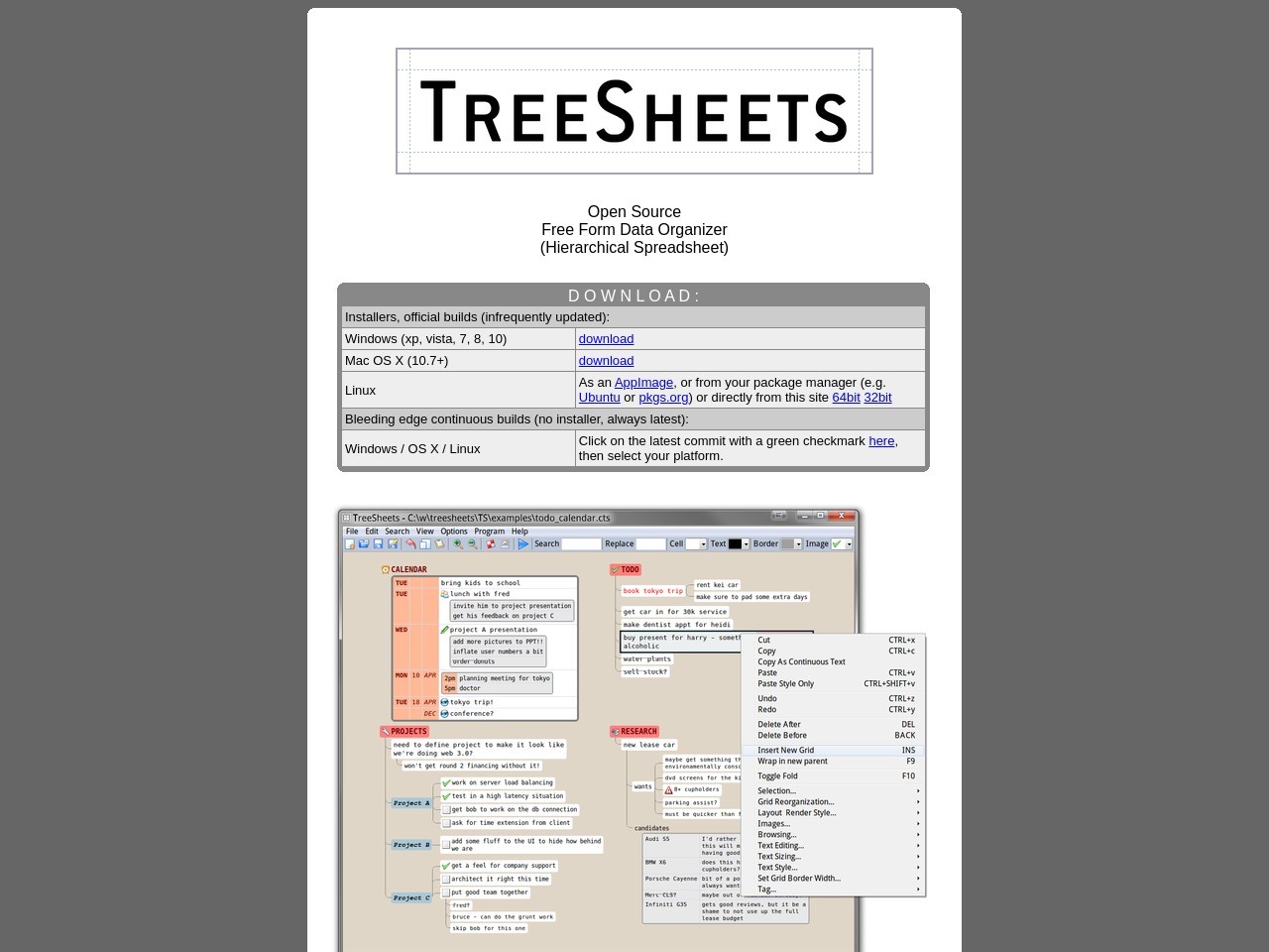 TreeSheets – Toplist HQ